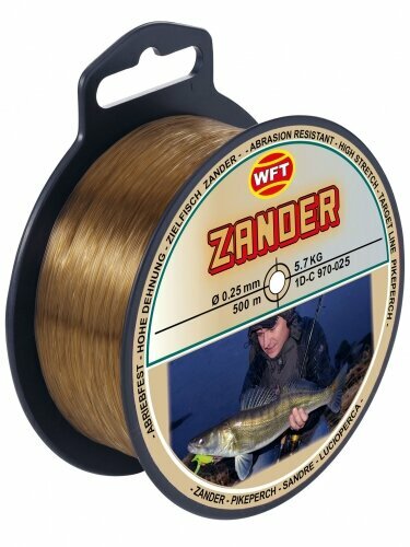 Леска монофильная WFT Zielfisch ZANDER (судак) 500/025