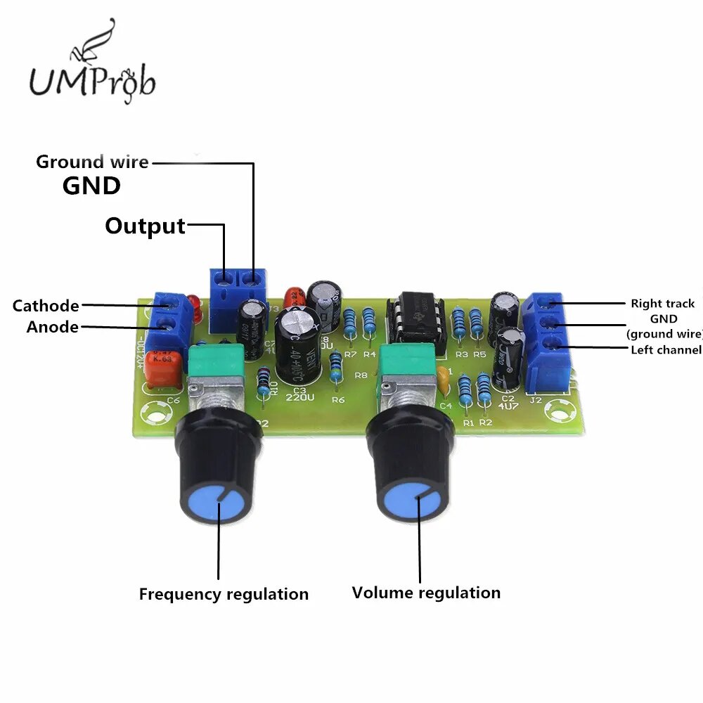 Предусилитель сабвуфера UMProb Subwoofer Amplifier Preamp Board