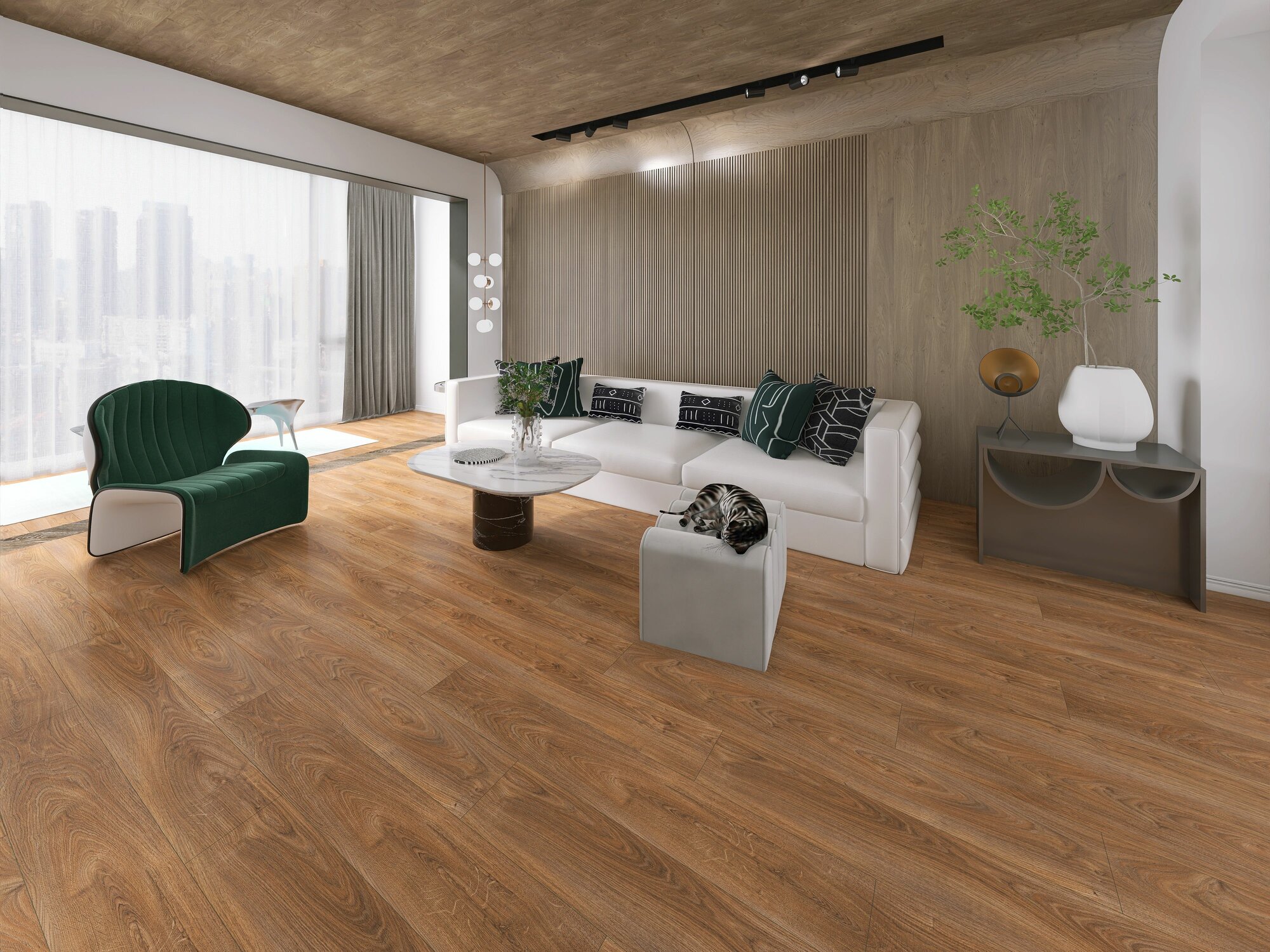 Ламинат Floorwood Ortfego33 класс толщина 8мм Дуб Вилли (2,005 кв м)