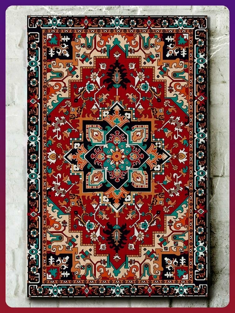 Картина интерьерная на дереве Разное Советский ковер (СССР, узоры) - 6241245