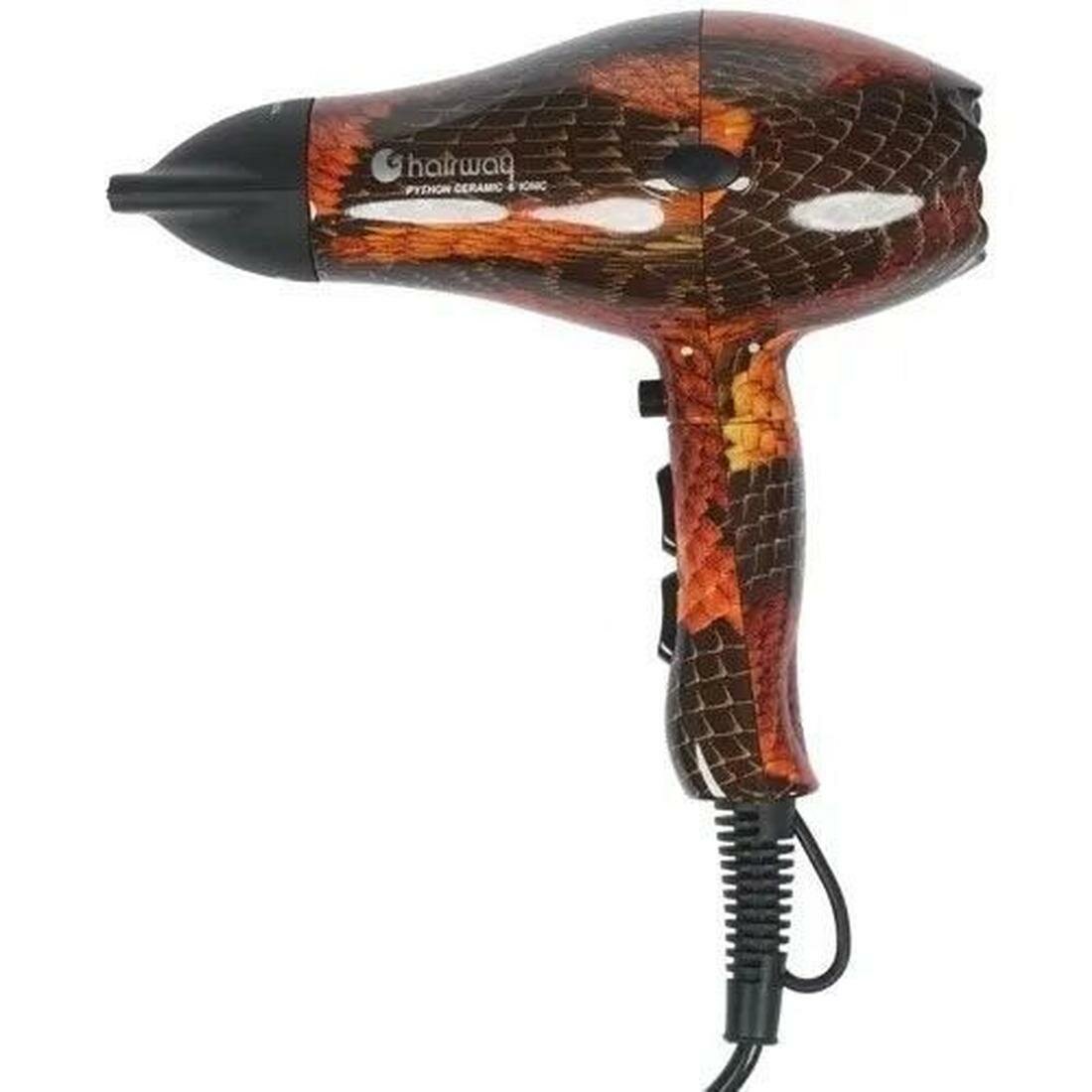Фен Hairway Python Ionic 03064, количество температурных режимов 2, 2 скорости