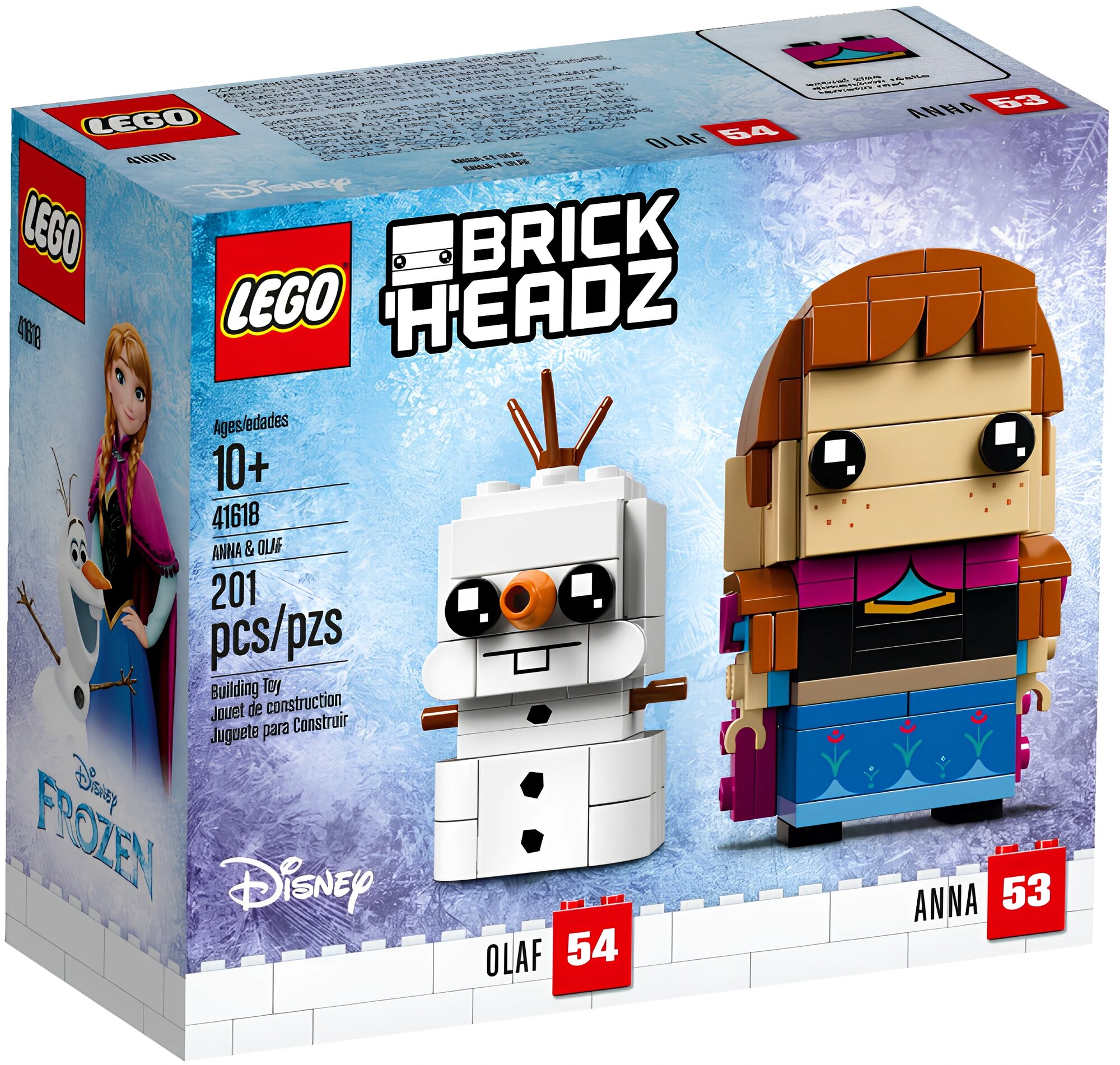 Конструктор LEGO BrickHeadz 41618 Анна и Олаф U (без коробки и инструкции)