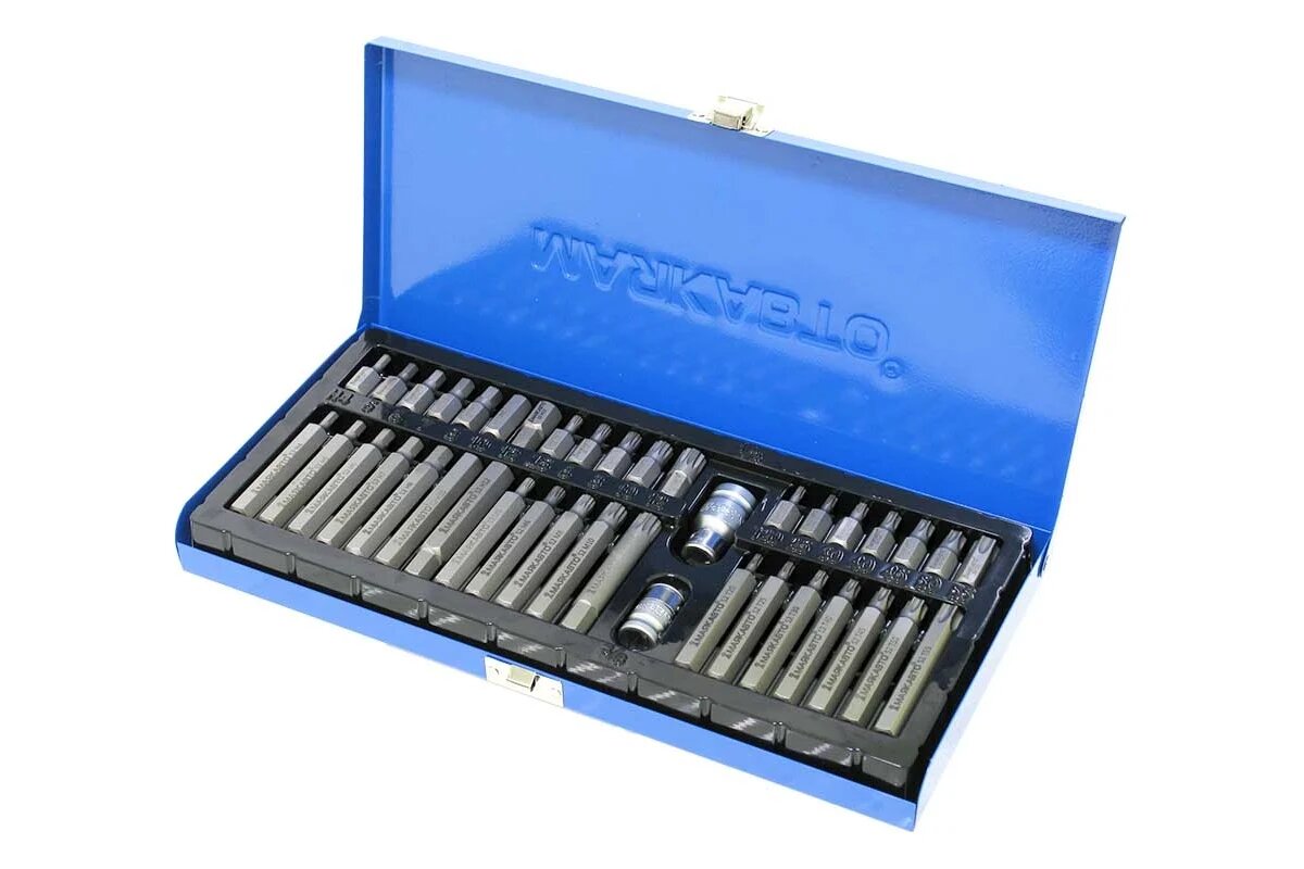 Набор бит Маякавто, SPLINE/TORX/HEX, 40 шт, металлический кейс