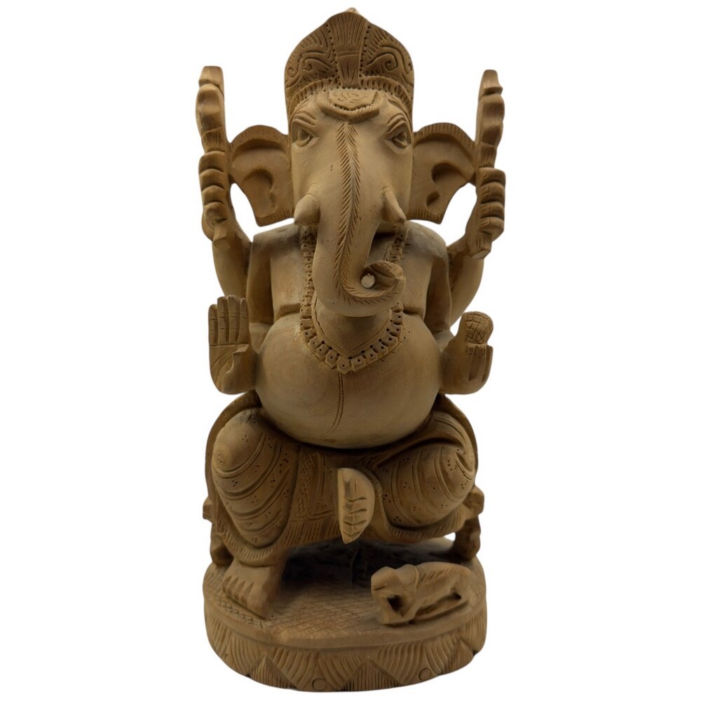 Деревянная статуэтка "Ганеша - бог мудрости" 1980-1990 гг. Ручная работа, Индия