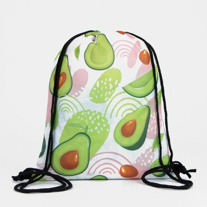 Мешок для обуви КНР на шнурке, белый, 32х40 см (7336304)