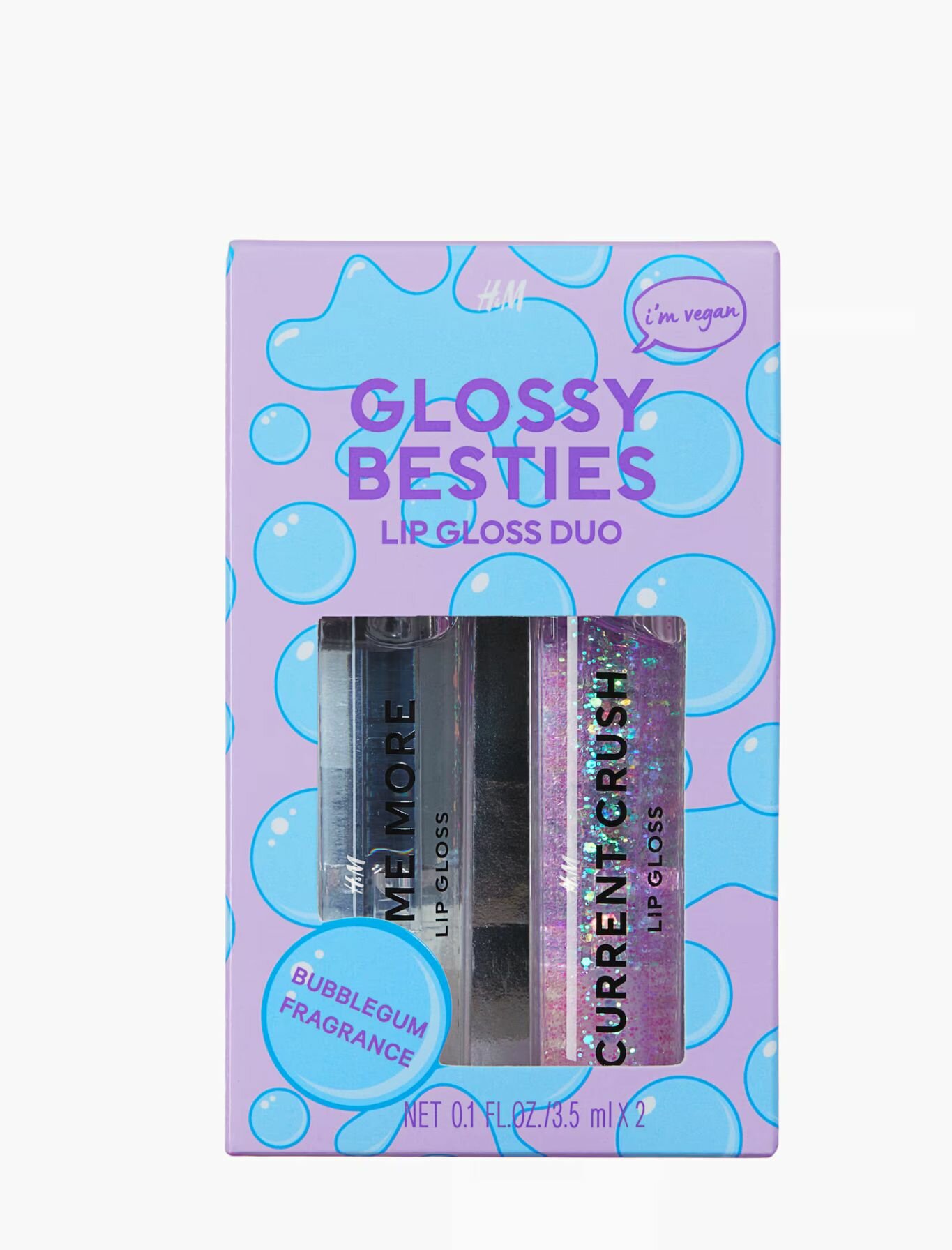 H&M набор блеск для губ LIP GLOSS DUO, Light Purple