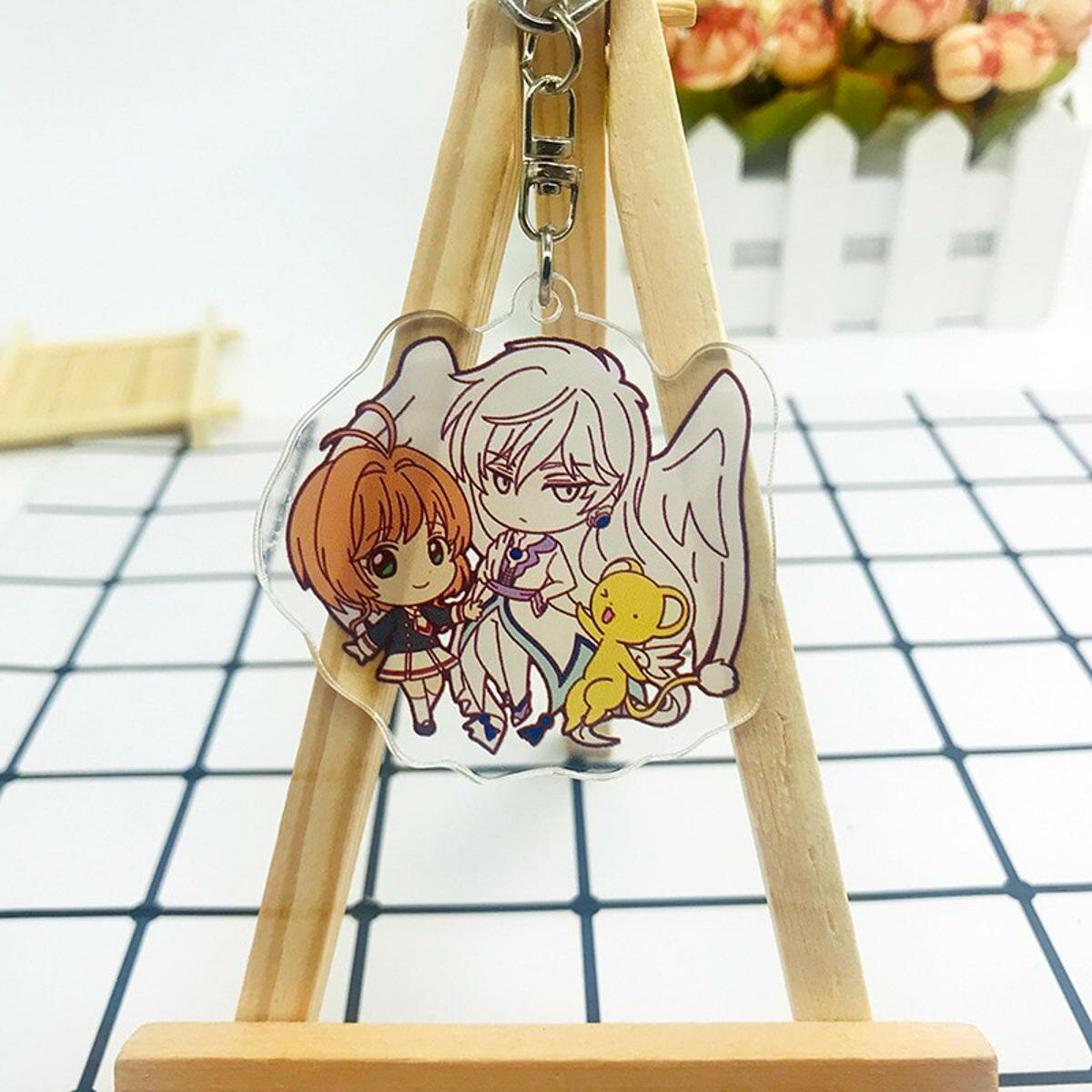 Card Captor SAKURA LI SYAORAN KINOMOTO SAKURA акриловая подвеска фигурка брелок брелок коллекция модель игрушка подарок