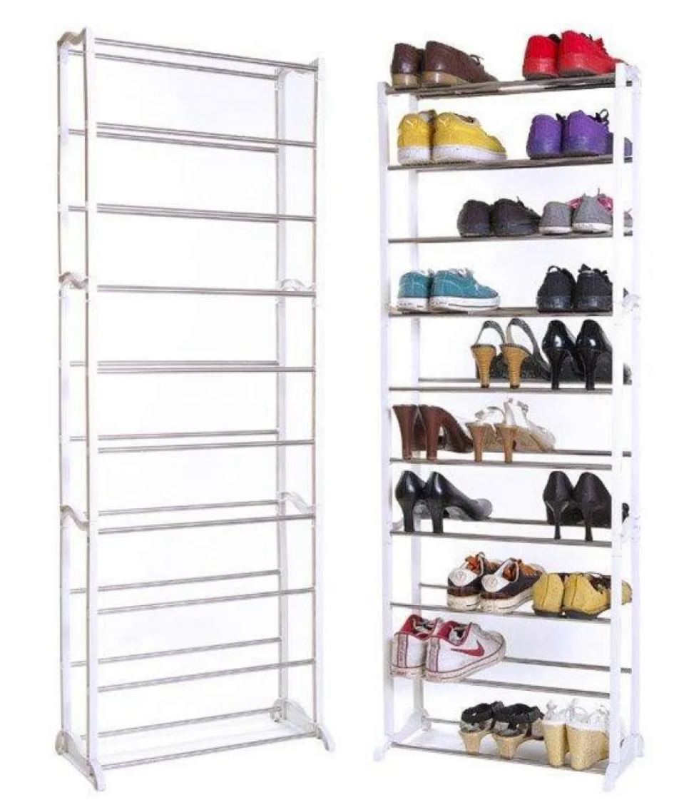 Вместительная, компактная Обувница, Этажерка для обуви Amazing Shoe Rack, Металл, ABS пластик, 51х24х140 см