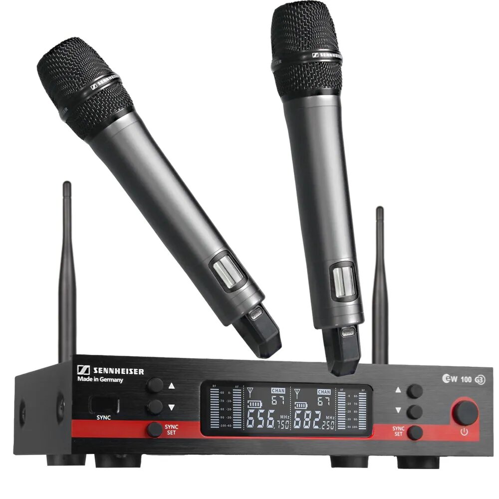 Микрофоны SENNHEISER G3 EW 100 в кейсе, серые