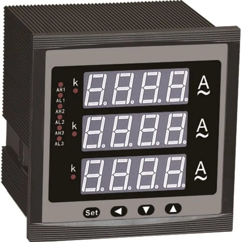 Цифровой трёхфазный амперметр AC5A с односторонней сигнализацией Model 5