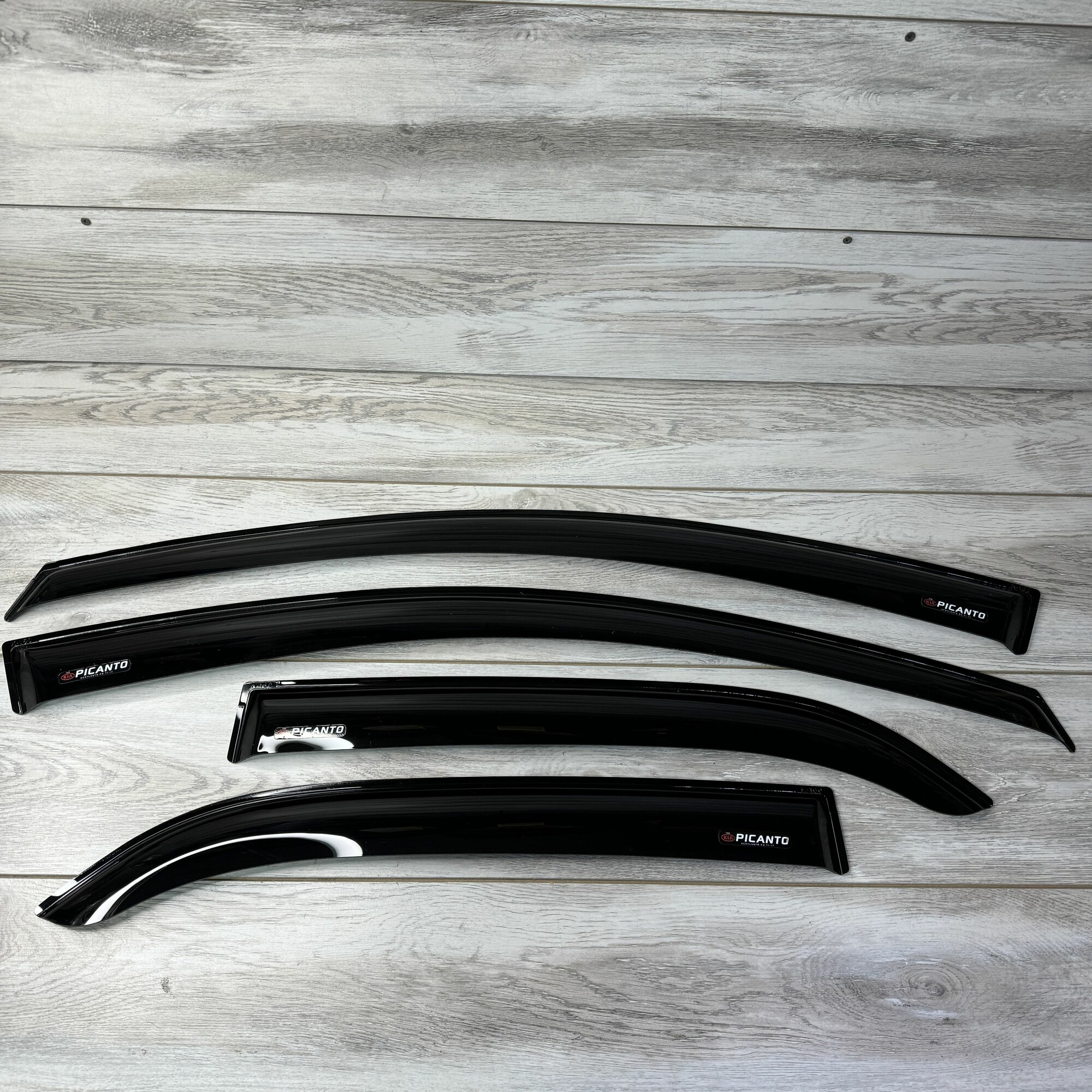 Дефлекторы (ветровики) окон на Kia Picanto 2011-2017 Пиканто