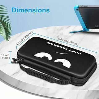 Сумка для хранения консоли Nintendo Switch OLED, черная, антистрессовая
