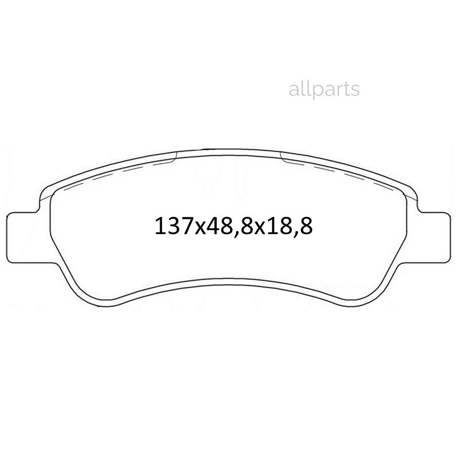 DAFMI D398E Колодка торм. задн D398E "INTELLI" к-т Citroën Jumper; Fiat Ducato; Peugeot Boxer c 06-. R15/R16