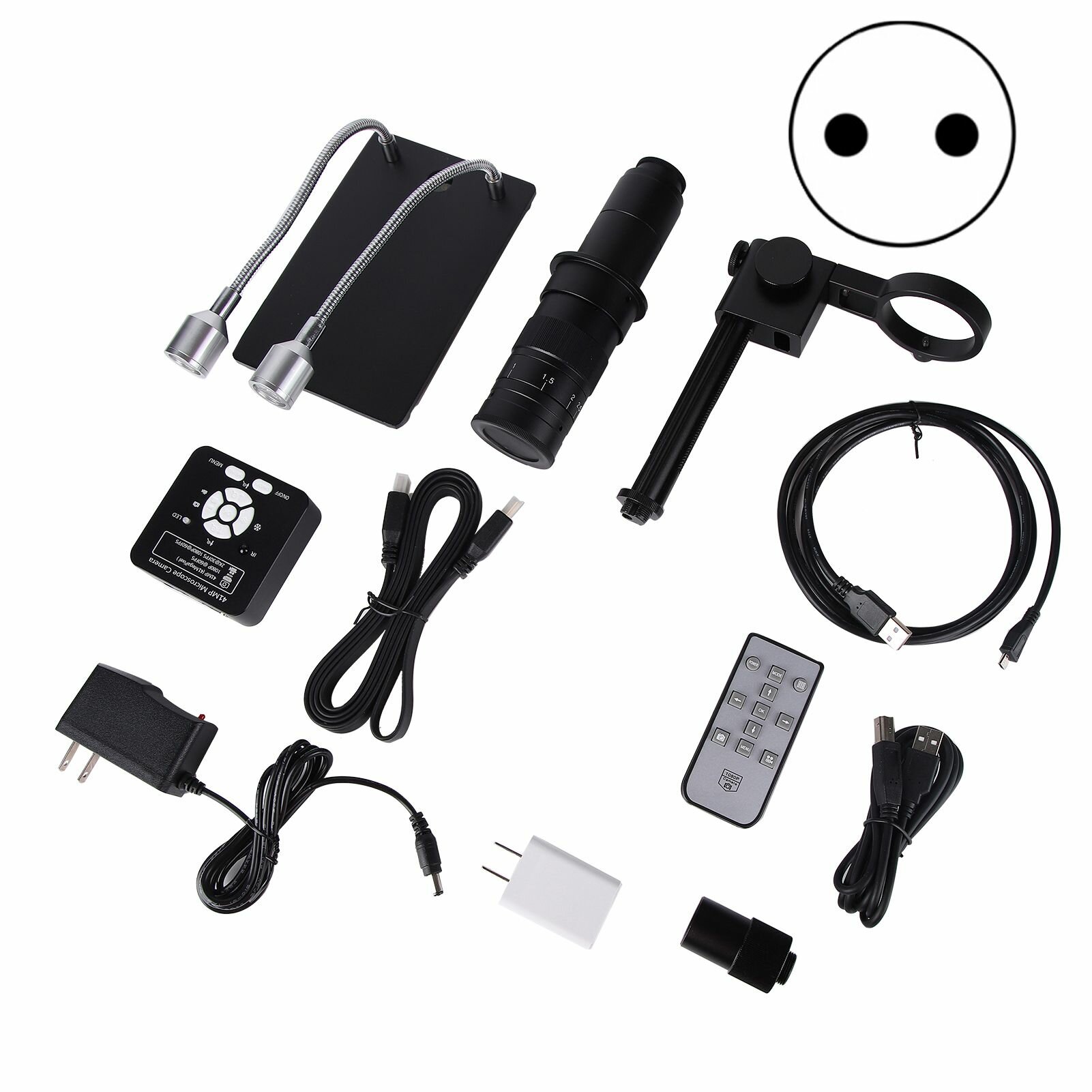 41Мп UHD камера 180x C-mount для обучения ремонту телефонов, AC100-240V