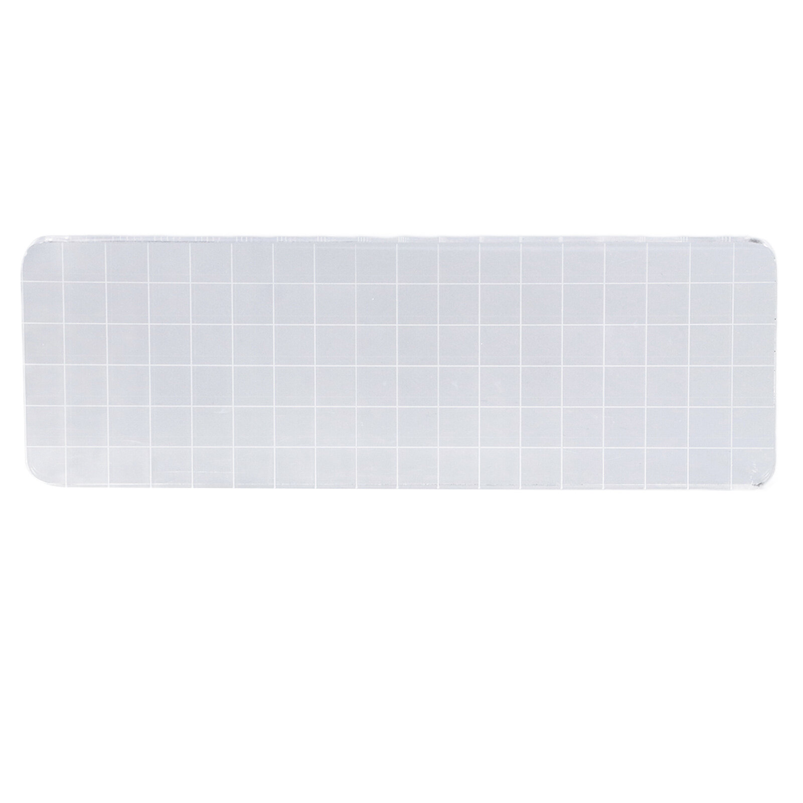 Акриловый блок 6x18 см. Безопасный круглый угловой дизайн Прозрачный многоразовый прочные простые марки для ноутбука Календарь карты