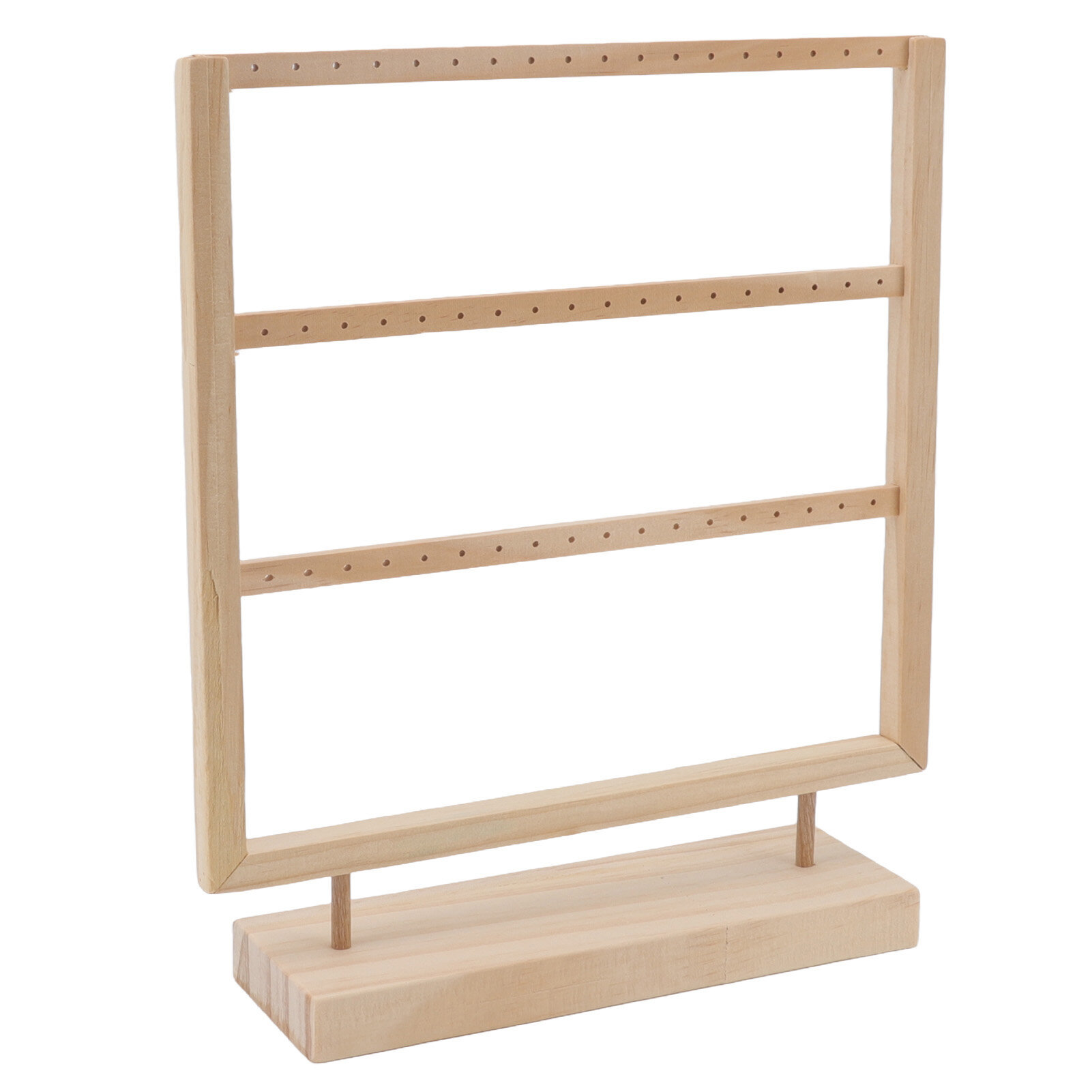 Подставка для серег из дерева с 3 уровнями, органайзер для украшений, элегантная стойка для хранения и демонстрации серег