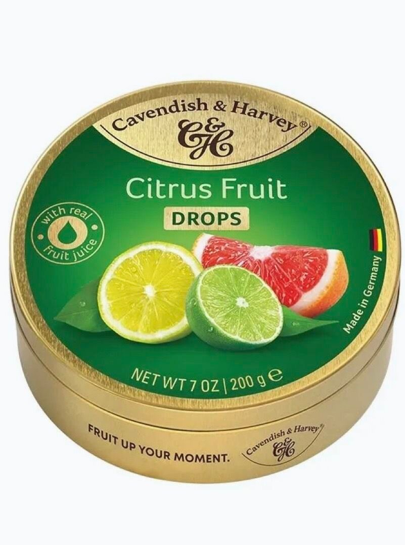 Леденцы Cavendish & Harvey citrus fruit, цитрусовые 200 г (из Финляндии)