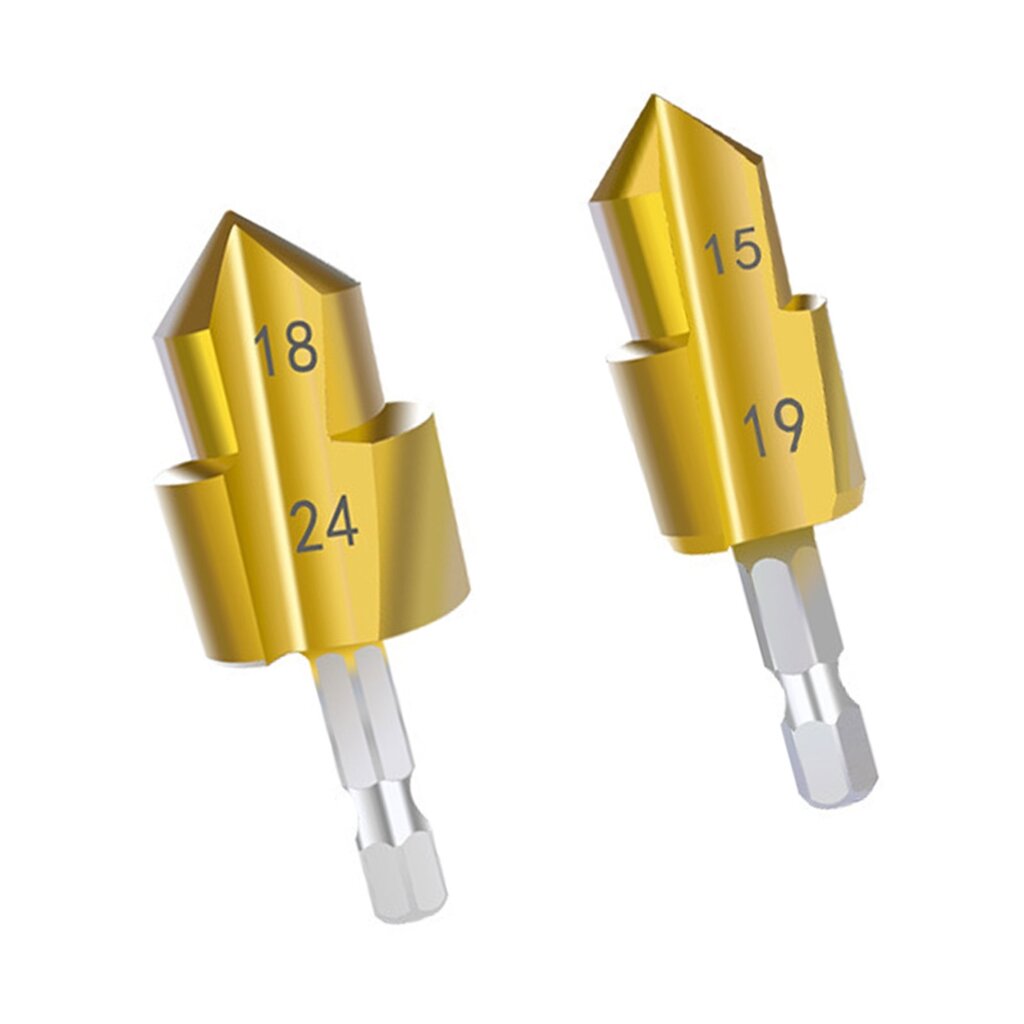 2 шт. подъемное сверло инструмент для соединения водопроводных труб ступенчатое сверло 20/25 мм полностью открытый процесс для ПВХ ММП пластика