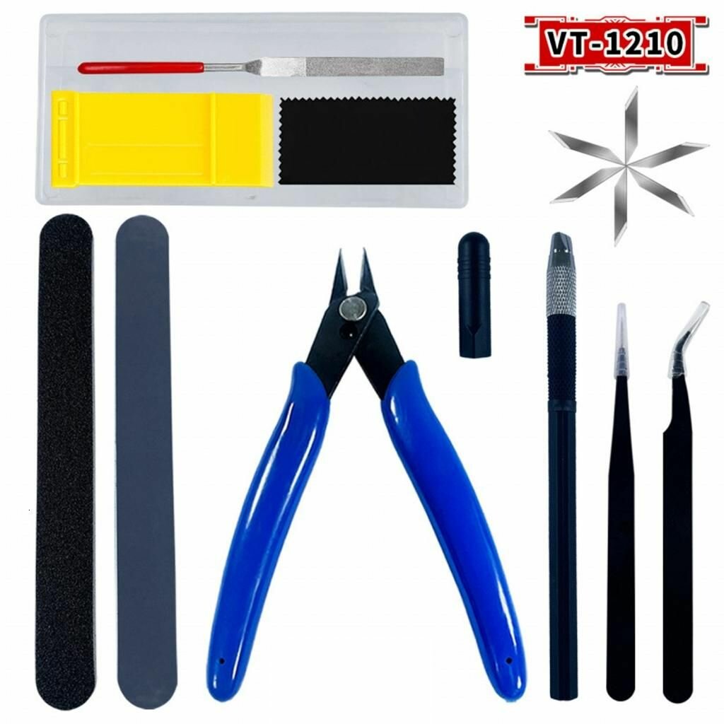 Многофункциональный набор для сборки моделей с эргономичными плоскогубцами, VT1210