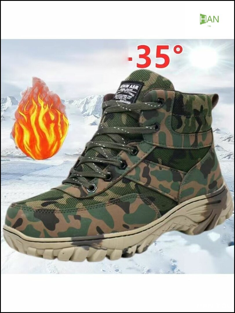 Эксклюзивные треккинговые ботинки для мужчин с морозоустойчивой и износостойкой противоскользящей подошвой