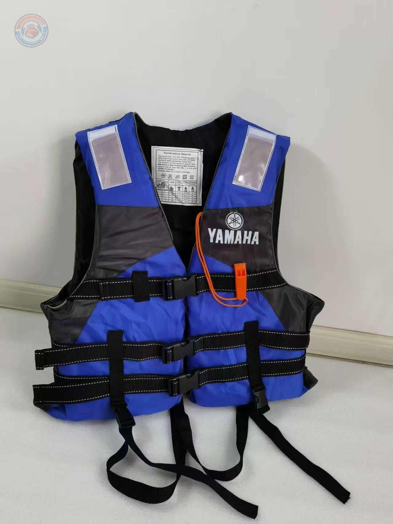 Спасательный жилет Yamaha для взрослых с высокой плавучестью и отражателями SOLAS, зеленый/синий/красный/оранжевый