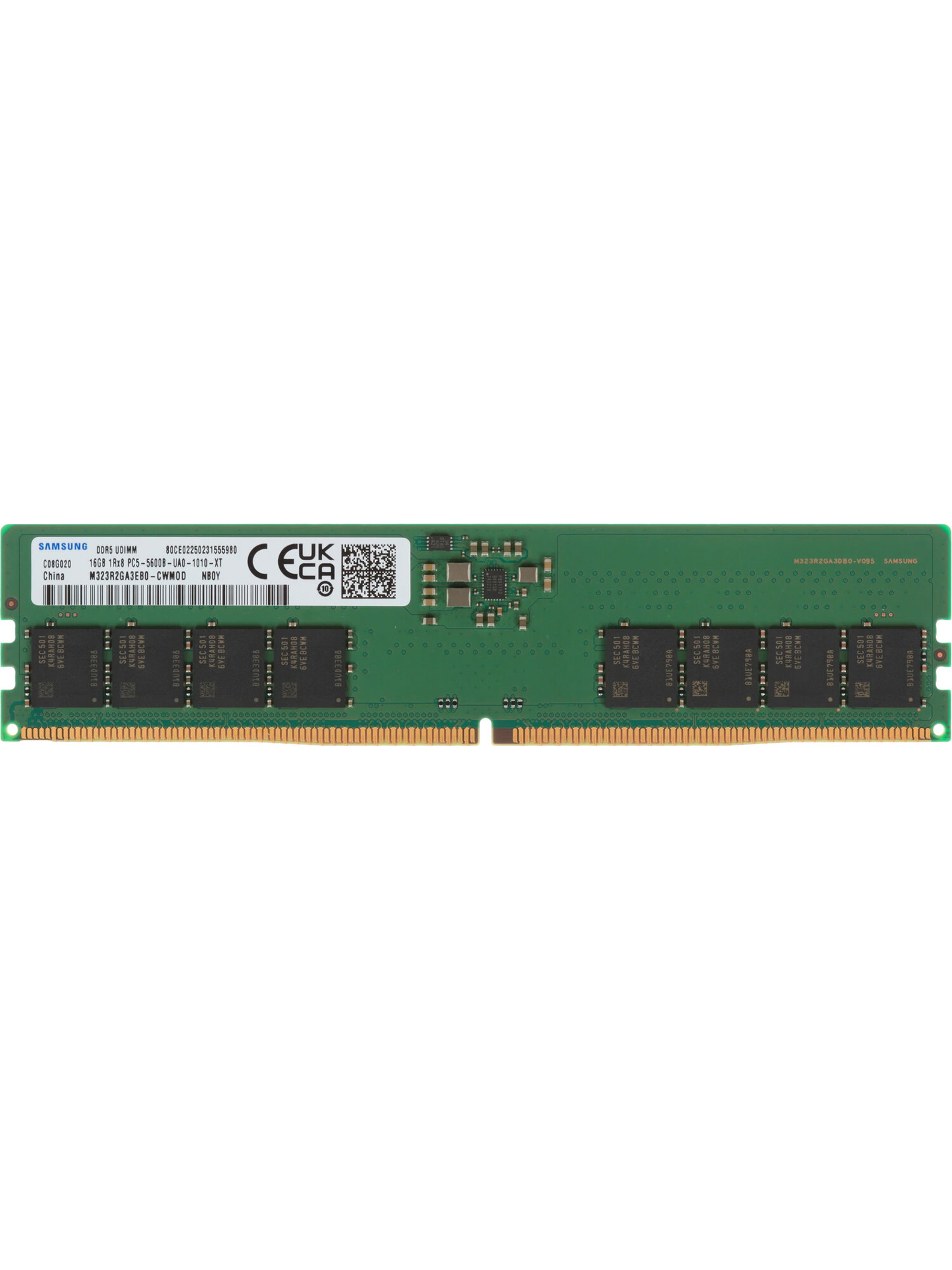 Оперативная память SAMSUNG M323 DIMM DDR5 16GB 5600 MHz (M323R2GA3EB0-CWMOD)