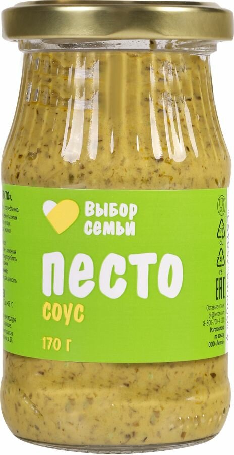 Соус выбор семьи Песто (Россия) 170г