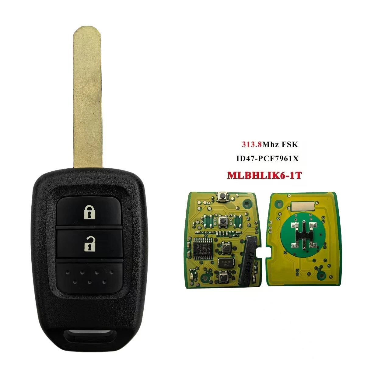 Брелок авто Honda CRV Accord Civic Fit MLBHLIK6-1T ID47 PCF7961 313.8MHZ