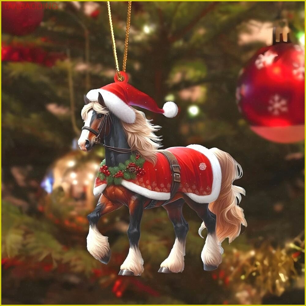 Игрушка под елку, Ангел, Снеговик, Лошадь