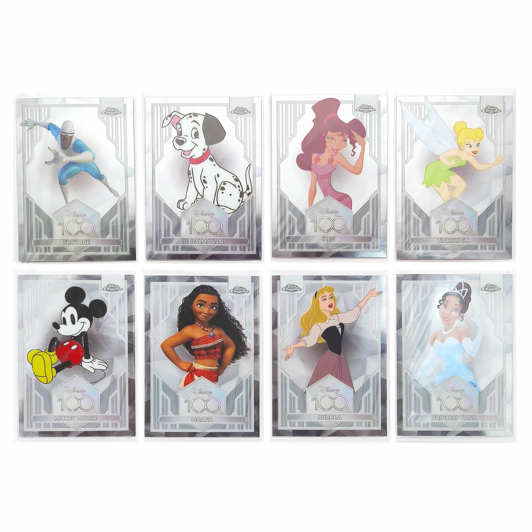 Базовый сет карточек TOPPS Disney 100 Years of Wonder: Chrome Base - 100 шт