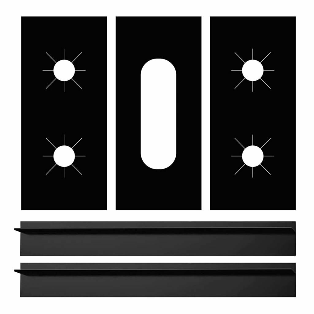 Теплостойная защитная пешеходная панель для газовой плиты с газовой плитой, Набор 3