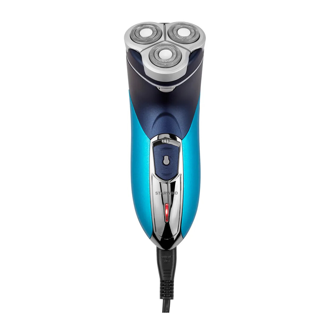 Электробритва STARWIND SSH 1525, роторная, сухое бритьё, Li-ion, индикатор зарядки, голубая/чёрная
