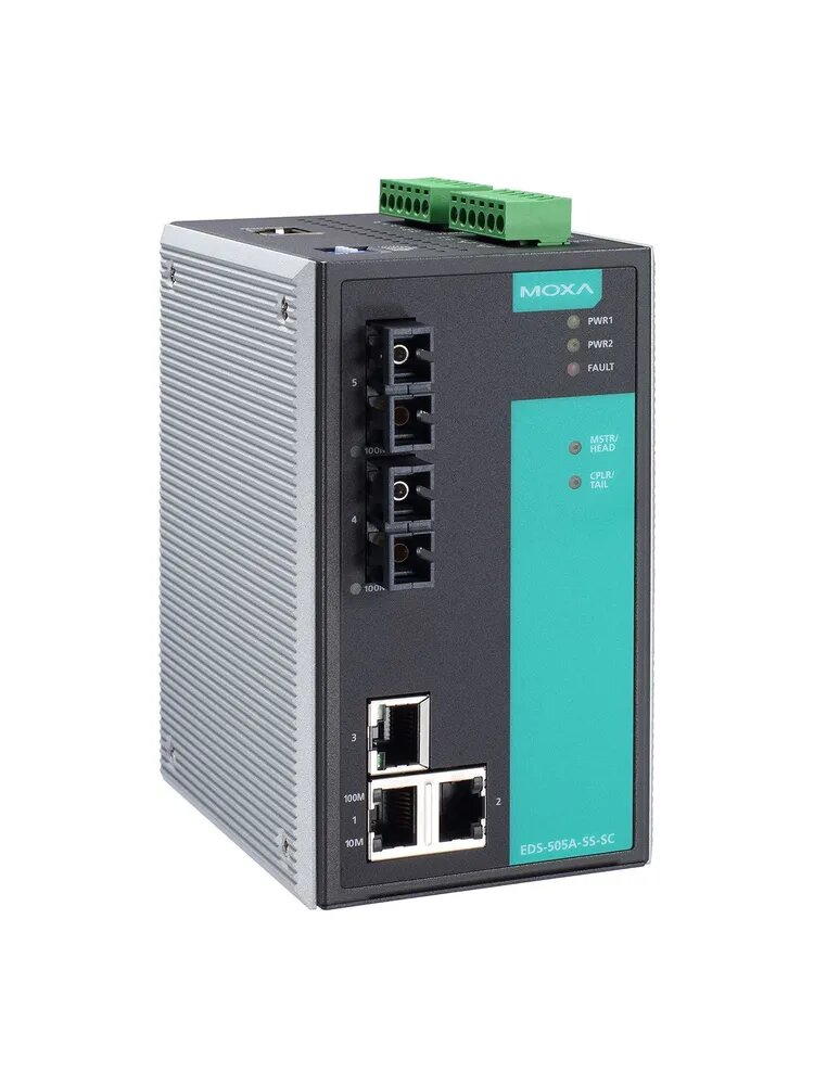 Управляемый промышленный коммутатор MOXA EDS-505A-SS-SC