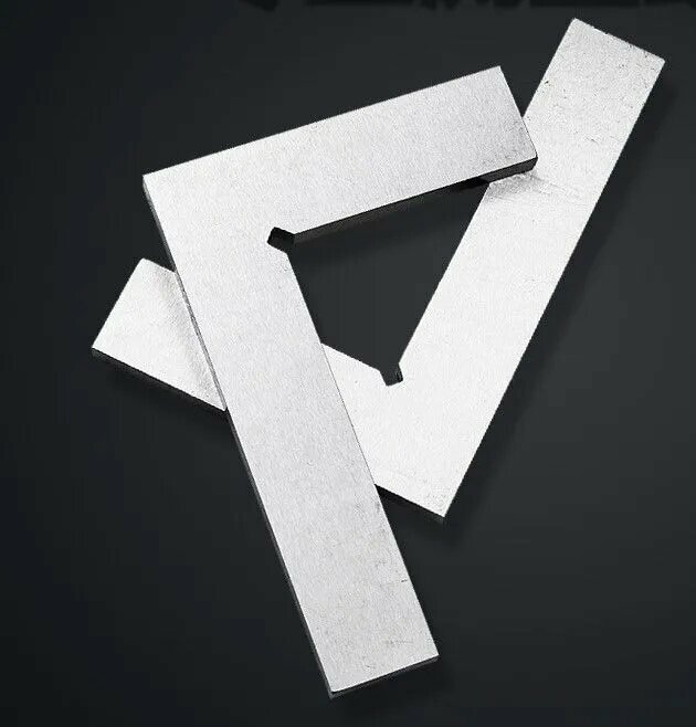 Линейка/угольник строительный 100мм х 70мм, Металл