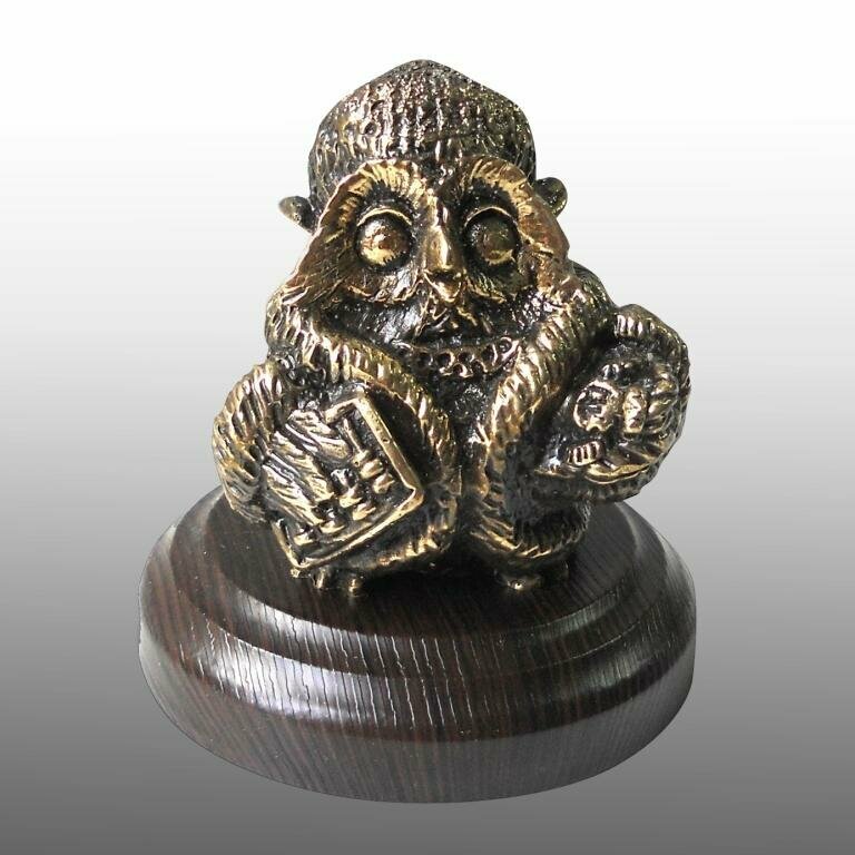 Бронзовая статуэтка Сова купчиха