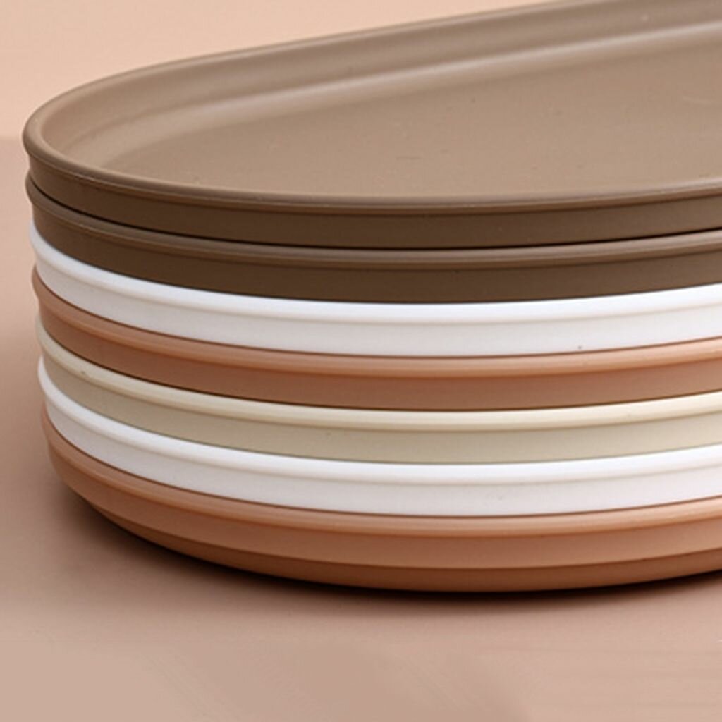 Пластиковая столовая тарелка, десертный поднос для фруктов и закусок, кухонная посуда для стейков, Белый