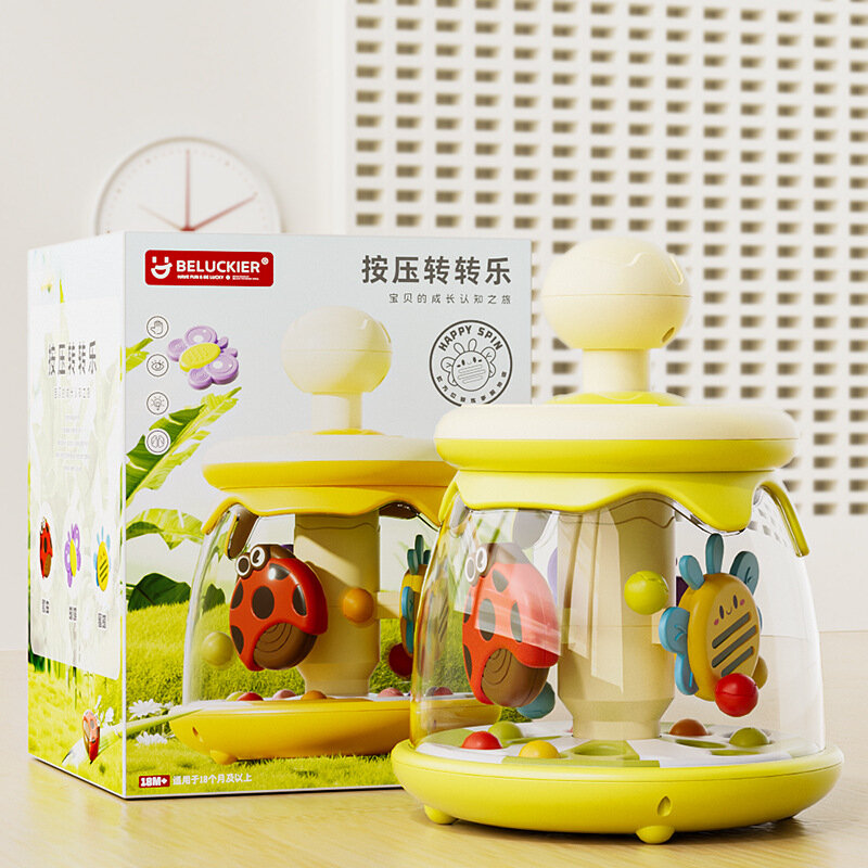 Детская игрушка с вращающимся прыгающим мячом, игрушка для пресса, катящийся мяч, развивающая игрушка для детей 6 месяцев, игрушка для детей 1-2 лет