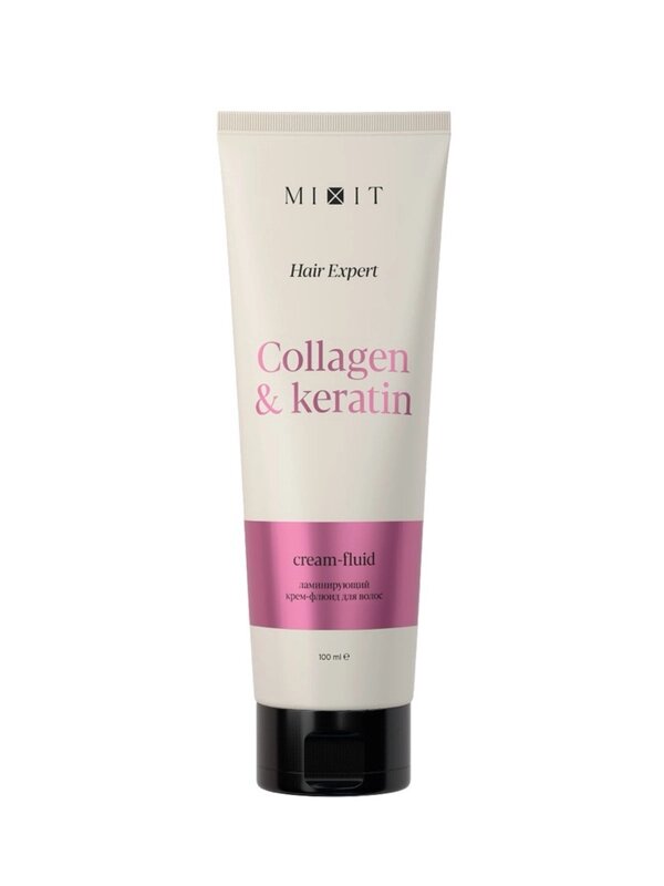 Ламинирующий крем-флюид для волос MIXIT Hair Expert Collagen & Keratin Cream-Fluid, 200 мл