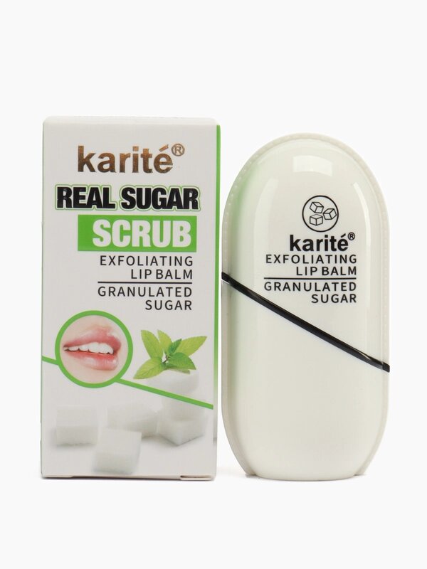 Бальзам-скраб для губ, отшелушивающий, сахарный, с мятой