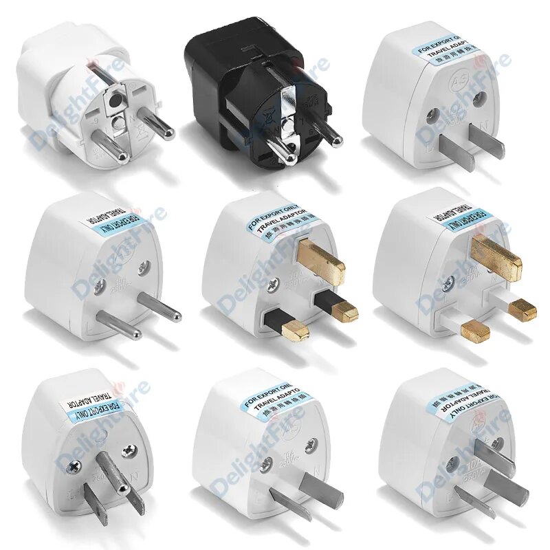Адаптер DelightFire для США Белый, au plug 3pin — фото 1