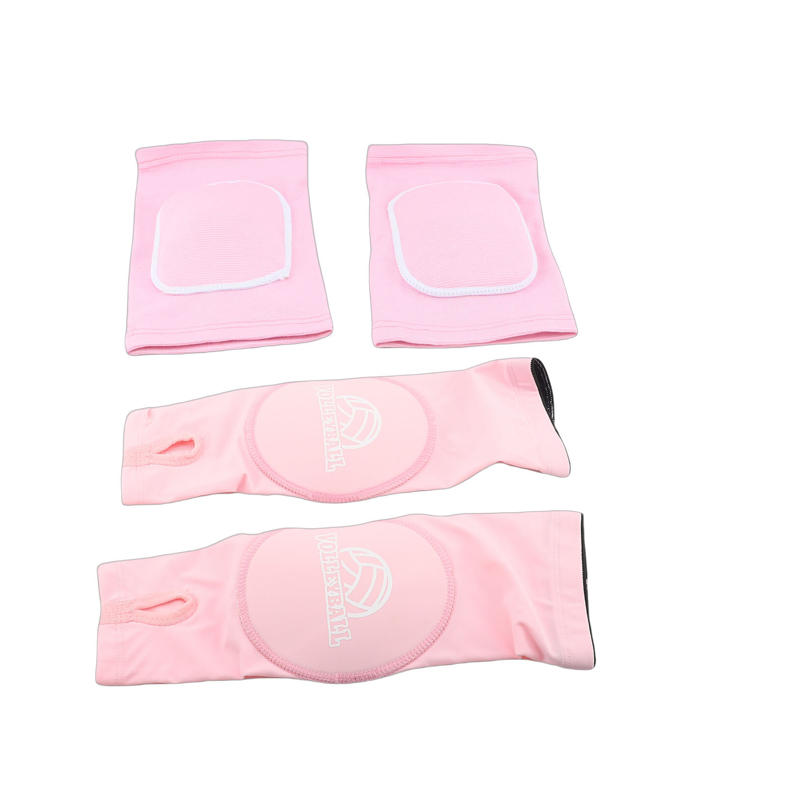 Волейбольные Нарукавники Комплект Наколенников Эластичный Дышащий Мягкий Рукав Для Защиты Предплечий для Баскетбола Велоспорта Розовый S