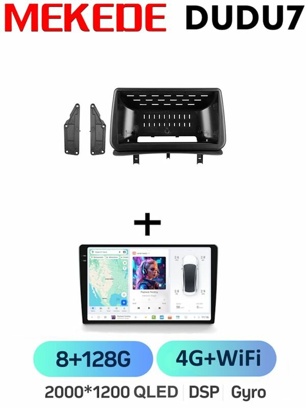 Магнитола 9" Mekede DUDU7 8/128 Gb для Renault Clio 3 2005-2014 carpay Android