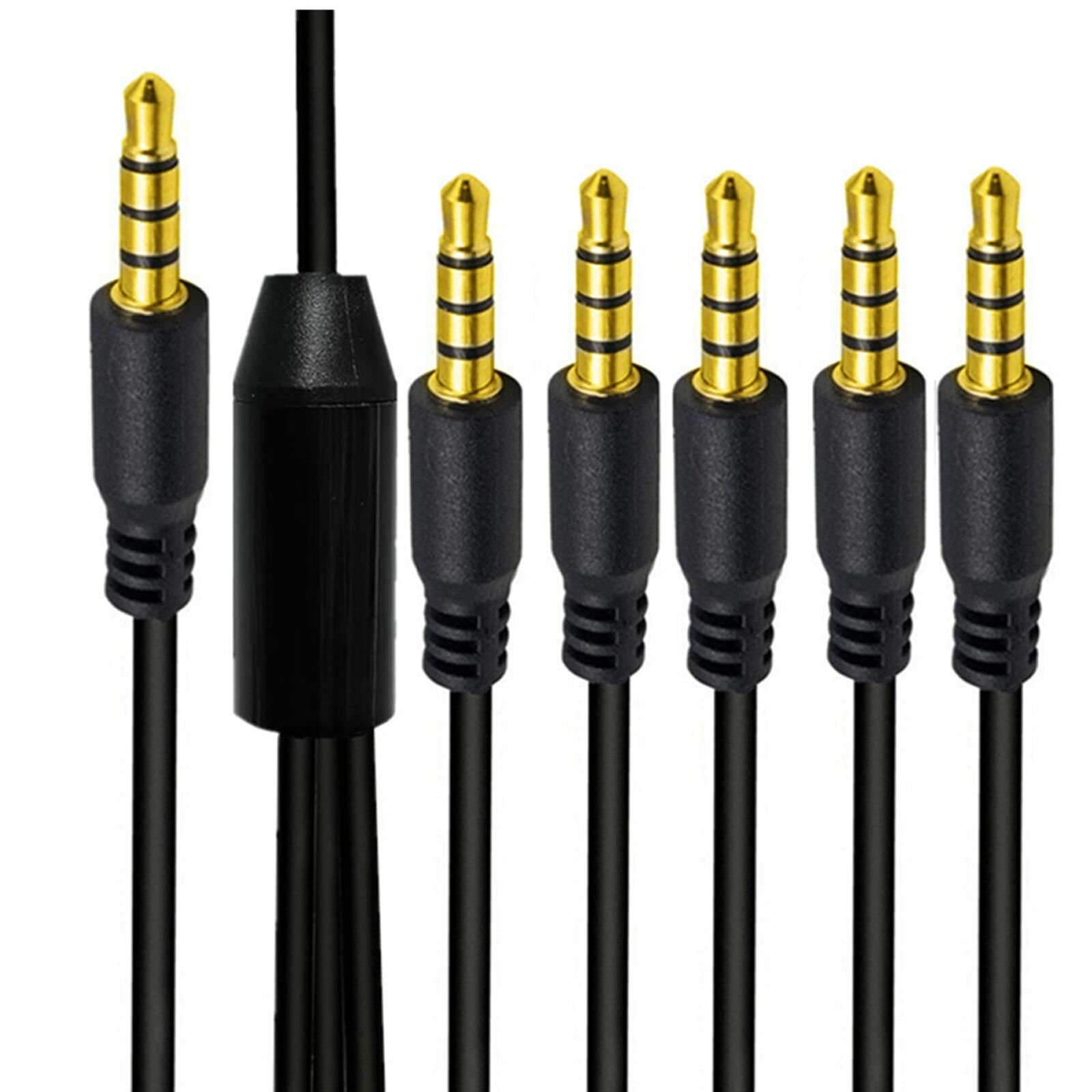 Позолоченный стерео аудиокабель 4-полюсный для подключения наушников к универсальным устройствам
