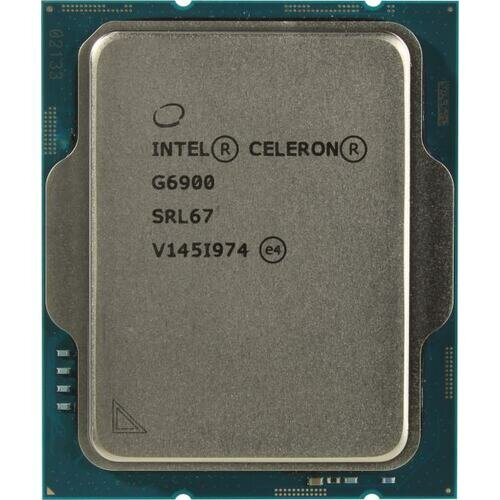 Процессор Intel Celeron G6900 OEM (2/2 ядра,3.4ГГц, DDR4-3200/DDR5-4800, UHD 710,46W, Alder Lake) 1700