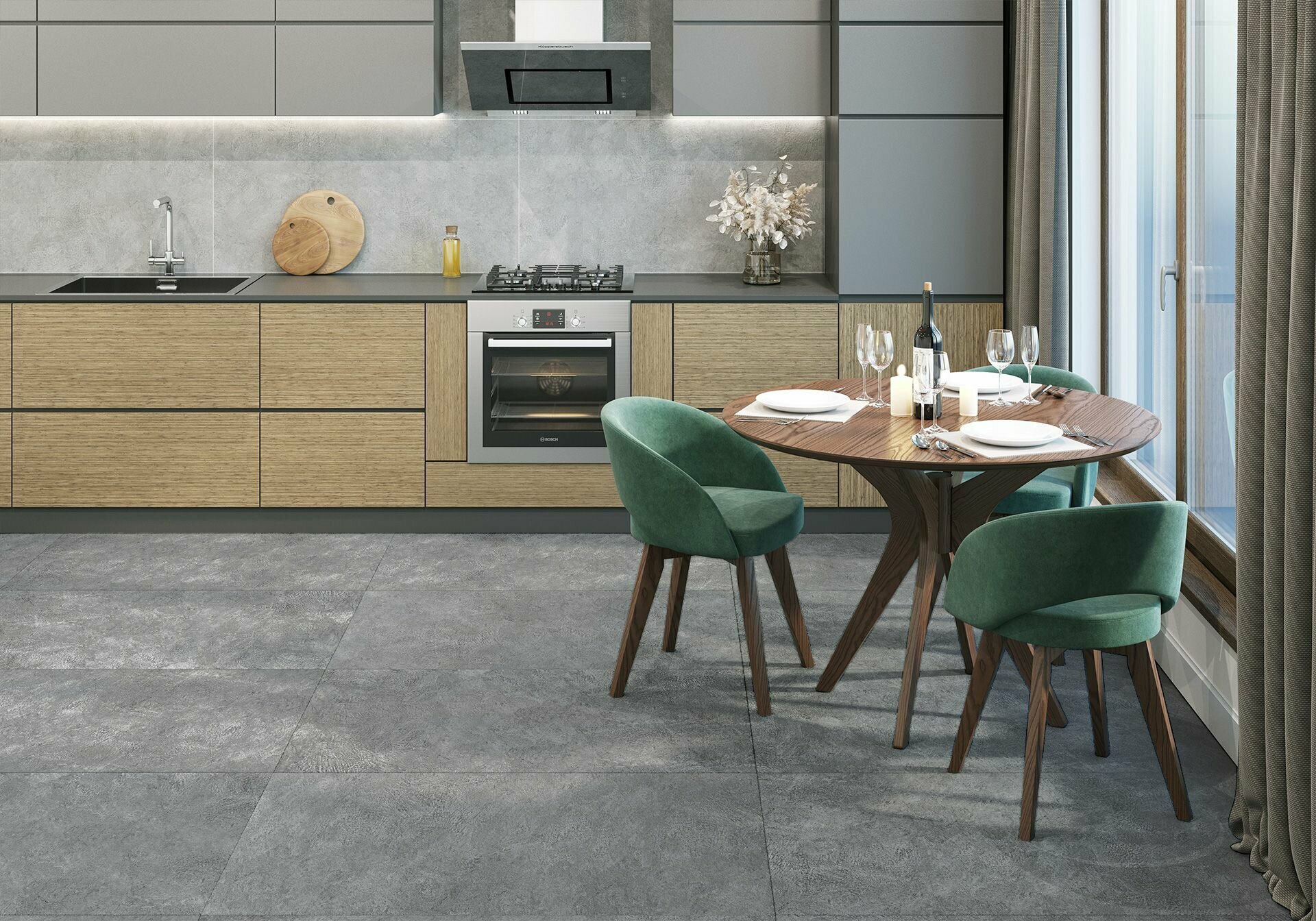 Керамогранит Delacora CHROME DARK 60x120