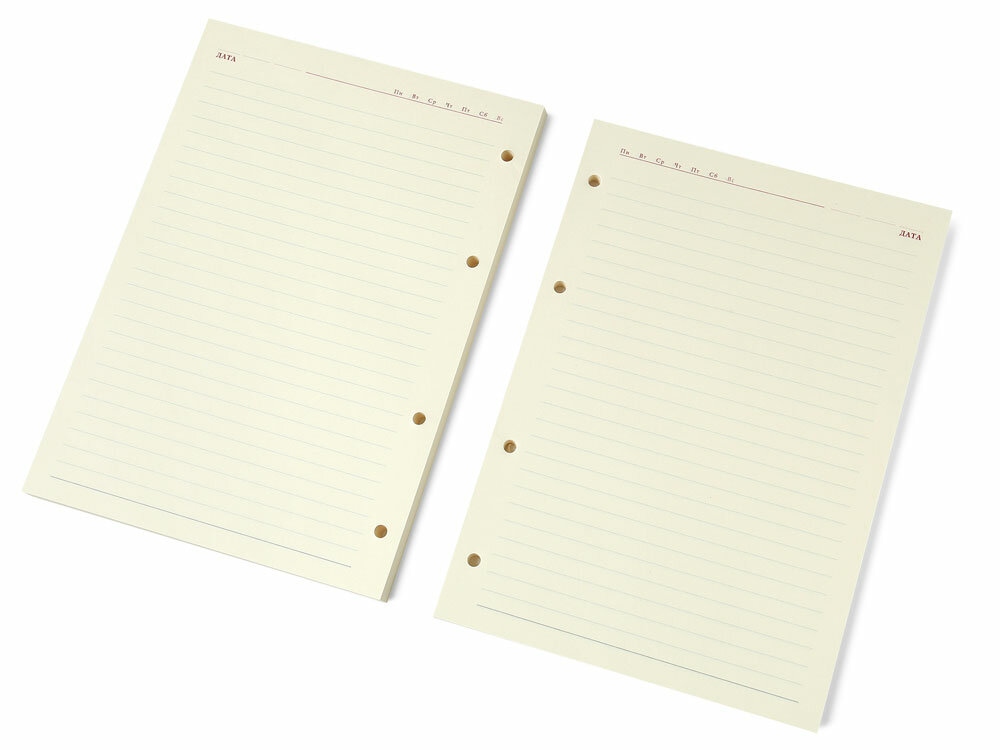 Блок сменный А5 недатированный для ежедневника (кремовый)