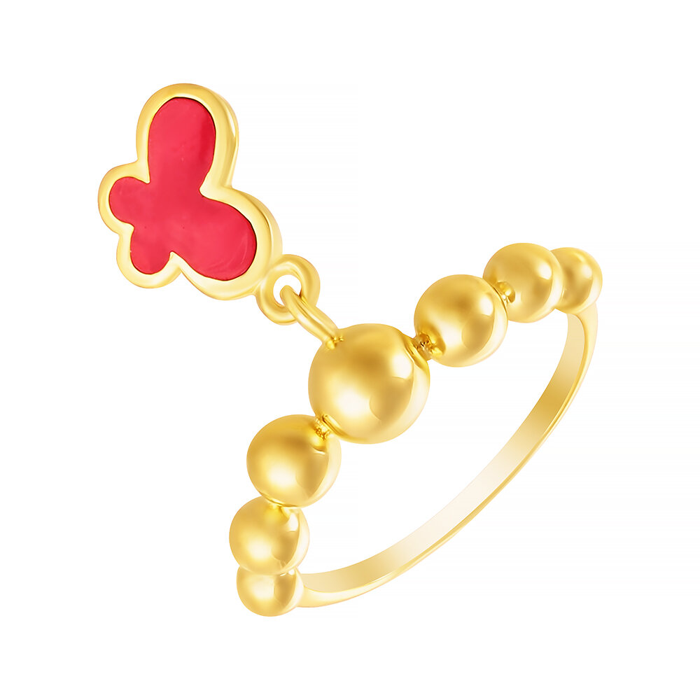 Кольцо, серебро, 925 проба, эмаль