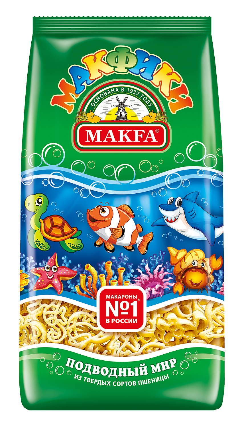 Упаковка из 16 штук Макфики Макфа Подводный мир 250г