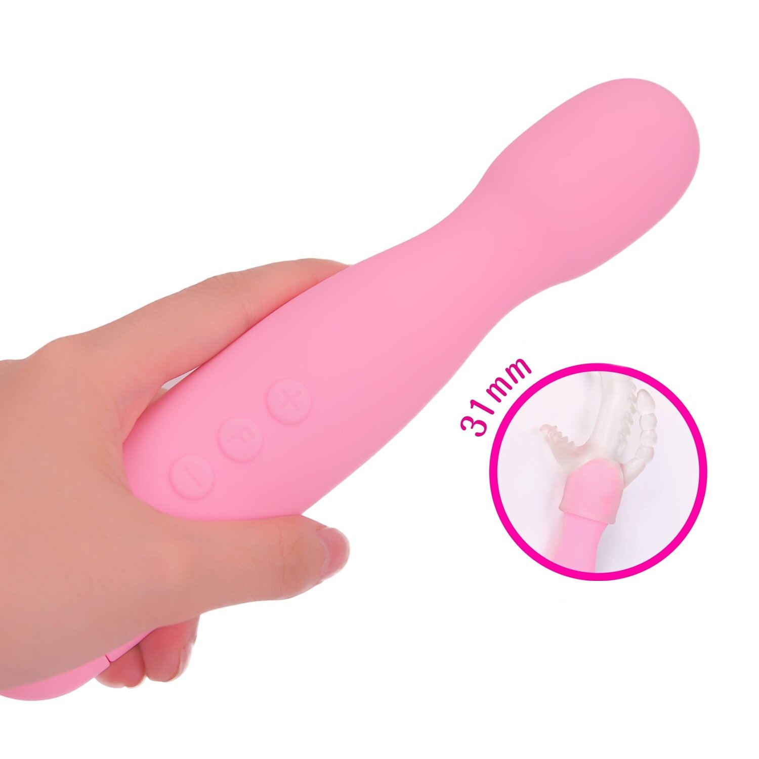 Вибратор женский водонепроницаемый Pink Denma Aqua