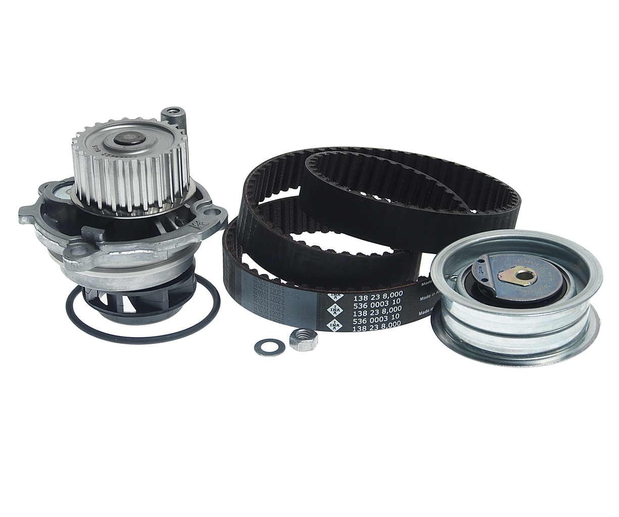 Комплект ГРМ VW AUDI A3 (96-13), A4 (94-08) SKODA Octavia (97-) (1.6) с насосом водяным INA